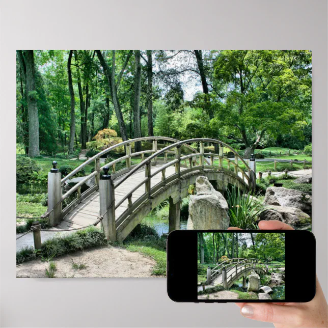 Japanese arc bridge poster | Zazzle