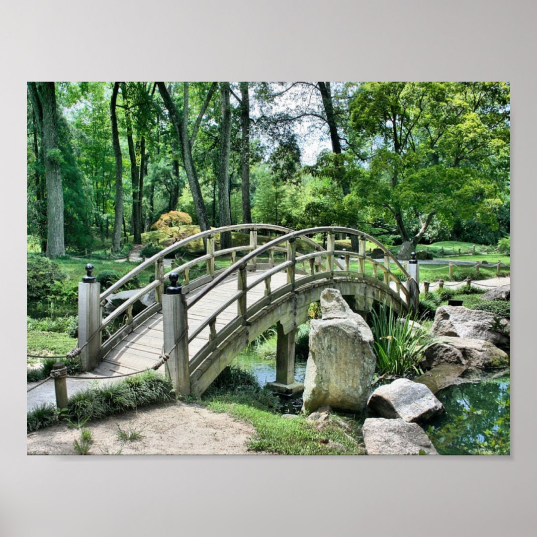 Japanese arc bridge poster | Zazzle