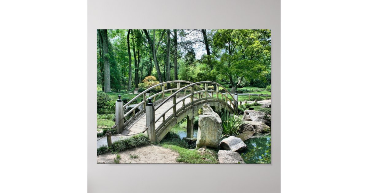 Japanese arc bridge poster | Zazzle