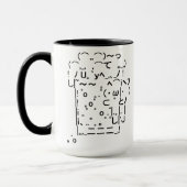 Japanese ASCII Art"beer"(black) Mug | Zazzle