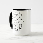 Japanese ASCII Art"beer"(black) Mug | Zazzle