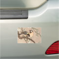 Japanese Asian Bird Chickadee Songbird Car Magnet | Zazzle