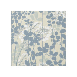 Japanese Asian Blue Leaf Flower Gallery Wrap | Zazzle