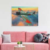 Japanese B5N "Kate" in flight Canvas Print | Zazzle