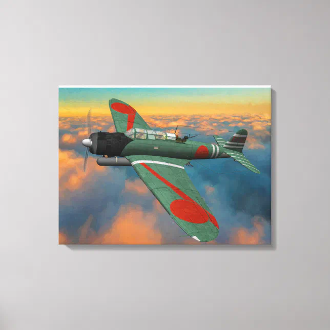 Japanese B5N "Kate" in flight Canvas Print | Zazzle