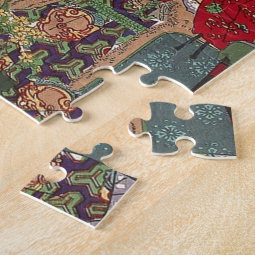 Japanese Beautiful Geisha Samurai Art Jigsaw Puzzle | Zazzle