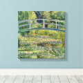 Japanese Bridge Claude Monet Fine Art Canvas Print | Zazzle