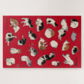 Japanese Cats (Color Chengeable ) Jigsaw Puzzle | Zazzle