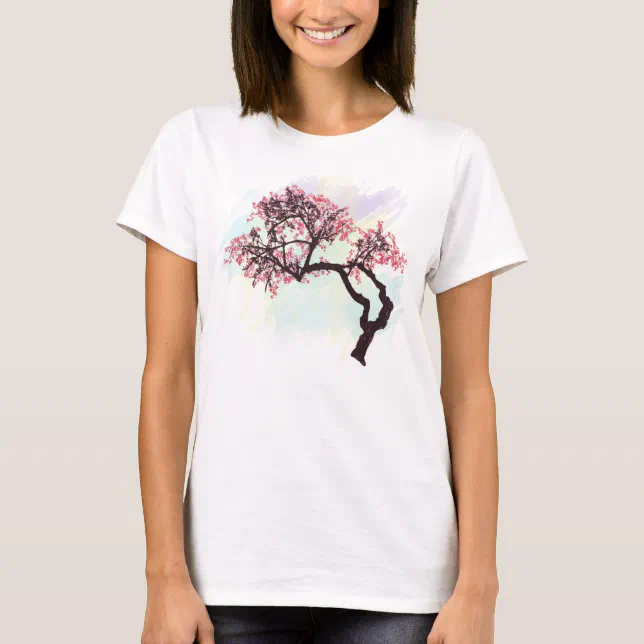Japanese Cherry Tree Blossom T Shirt | Zazzle