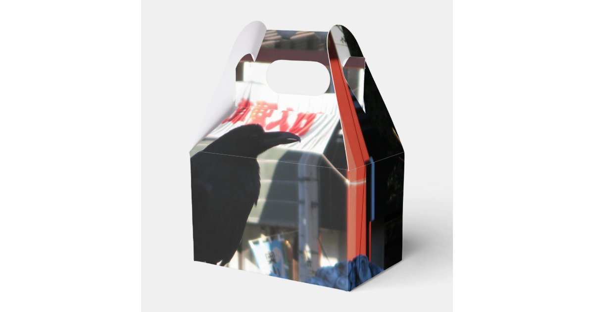 Japanese Crow Favor Boxes | Zazzle