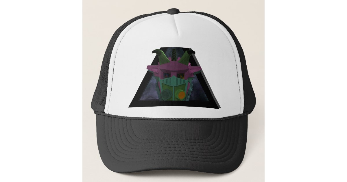 Japanese Cyberpunk Mecha samurai Trucker Hat | Zazzle