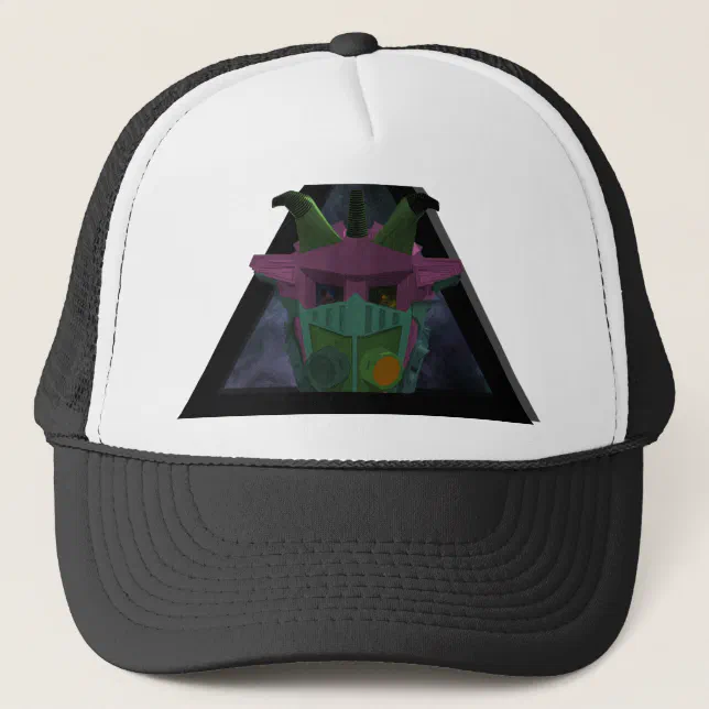 Japanese Cyberpunk Mecha samurai Trucker Hat | Zazzle