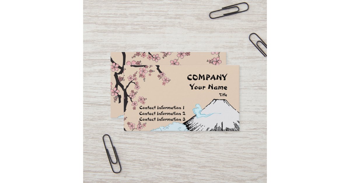 Japanese Design Business Card | Zazzle