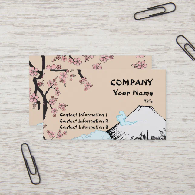 Japanese Design Business Card | Zazzle