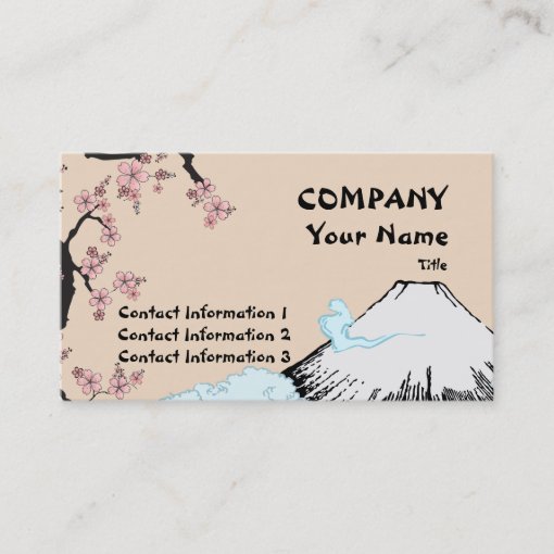 Japanese Design Business Card | Zazzle