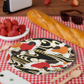 Japanese design party paper plates | Zazzle