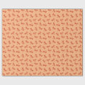 Japanese Dragonfly Pattern, Mandarin Orange Wrapping Paper | Zazzle