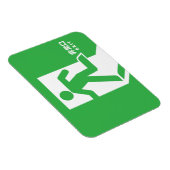 Japanese Emergency Exit Sign Magnet | Zazzle