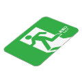 Japanese Emergency Exit Sign Magnet | Zazzle