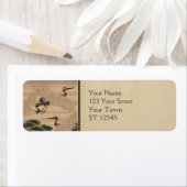 Japanese Fabric Return Address Label | Zazzle