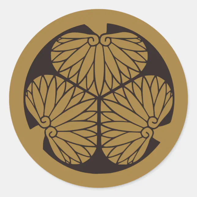 Japanese Family Crest KAMON Symbol Classic Round Sticker | Zazzle