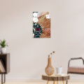 Japanese Firemen In a Sea of Flames by Yoshitoshi Poster | Zazzle