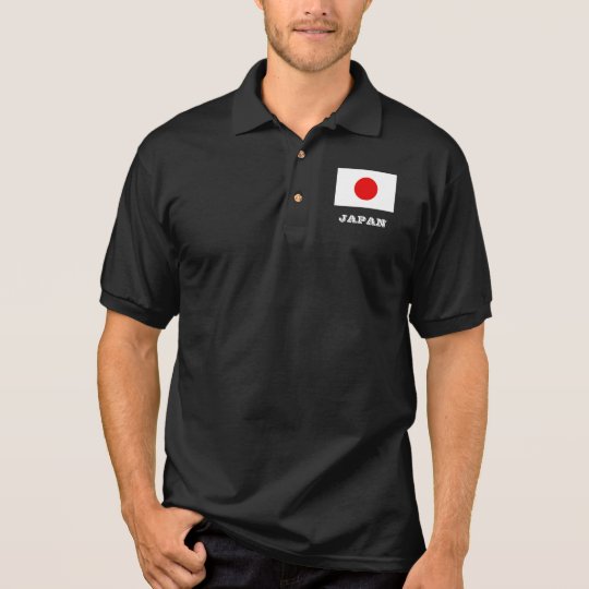 Japanese flag custom polo shirt for men and women | Zazzle.com