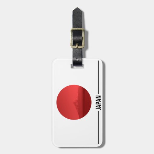 Japanese Flag, Mount Fuji, Japan Luggage Tag | Zazzle