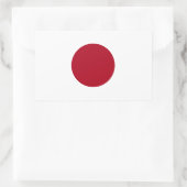 Japanese Flag Rectangular Sticker | Zazzle