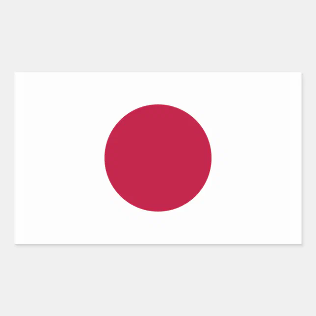 Japanese Flag Sticker | Zazzle