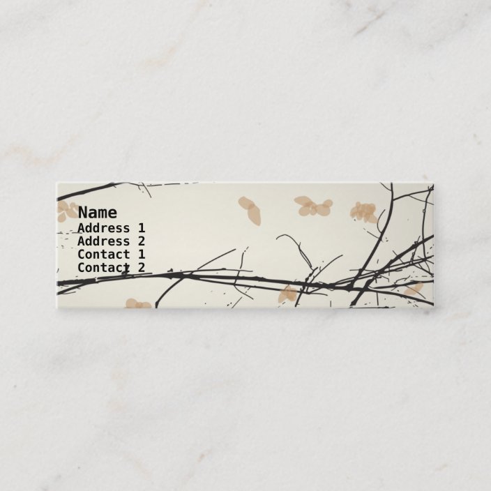 Japanese Floral Business Card Template | Zazzle.com