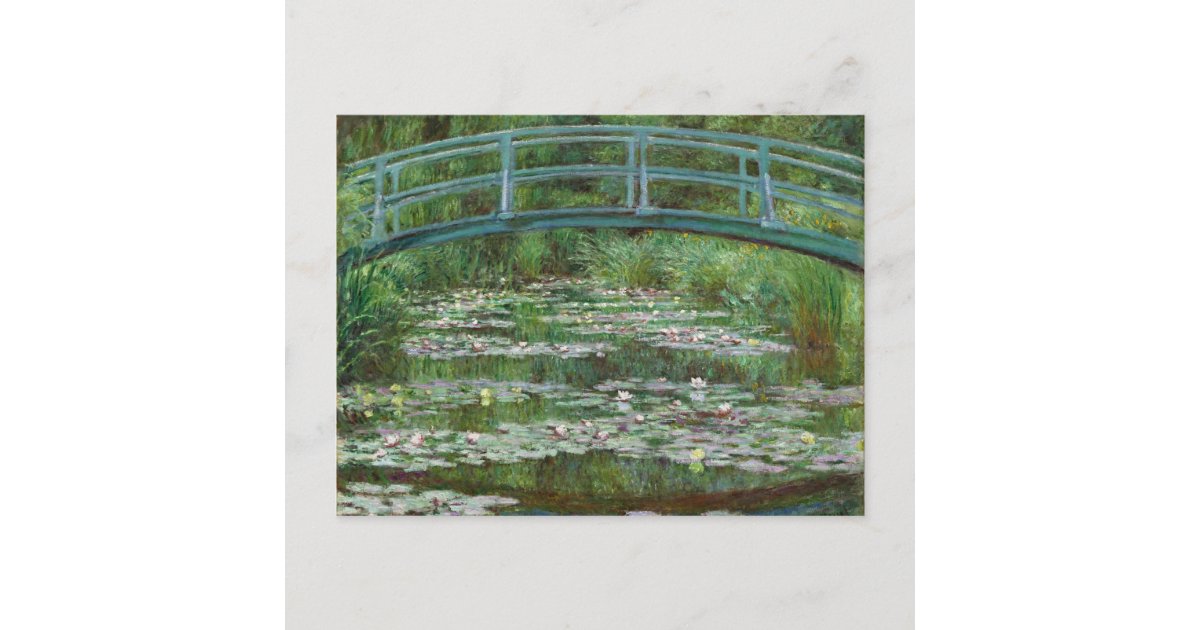 Japanese Footbridge Claude Monet French Art Postcard | Zazzle