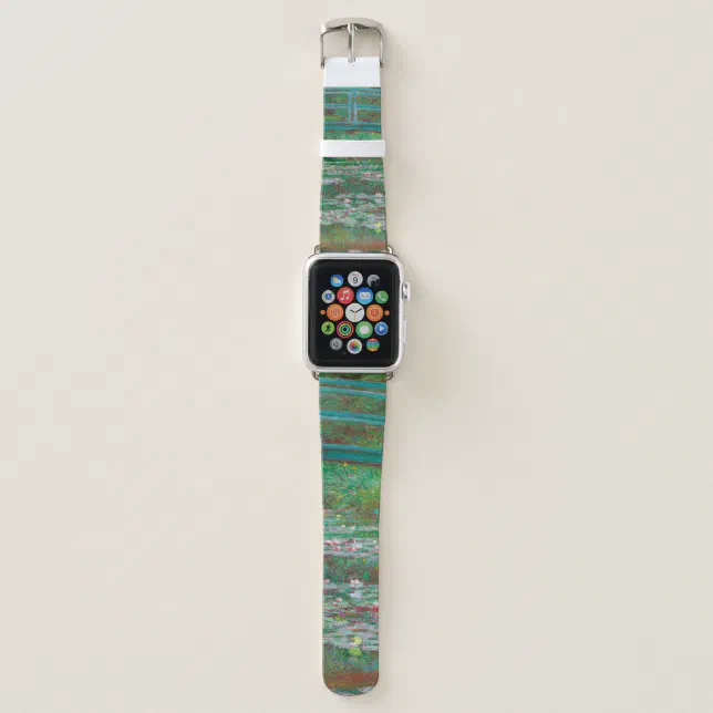 Japanese Footbridge Claude Monet Impressionist Apple Watch Band | Zazzle