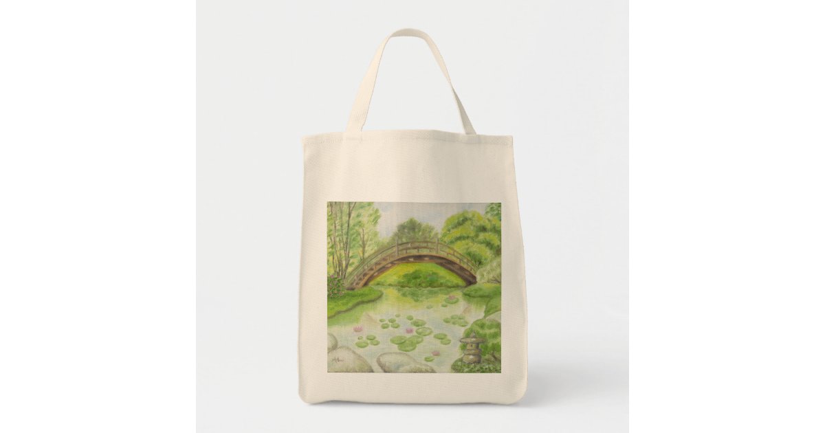 Japanese Garden grocery bag | Zazzle