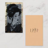 Japanese Geisha Profile Card Business Card | Zazzle