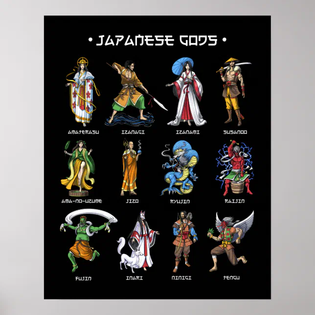 Japanese Gods Poster | Zazzle