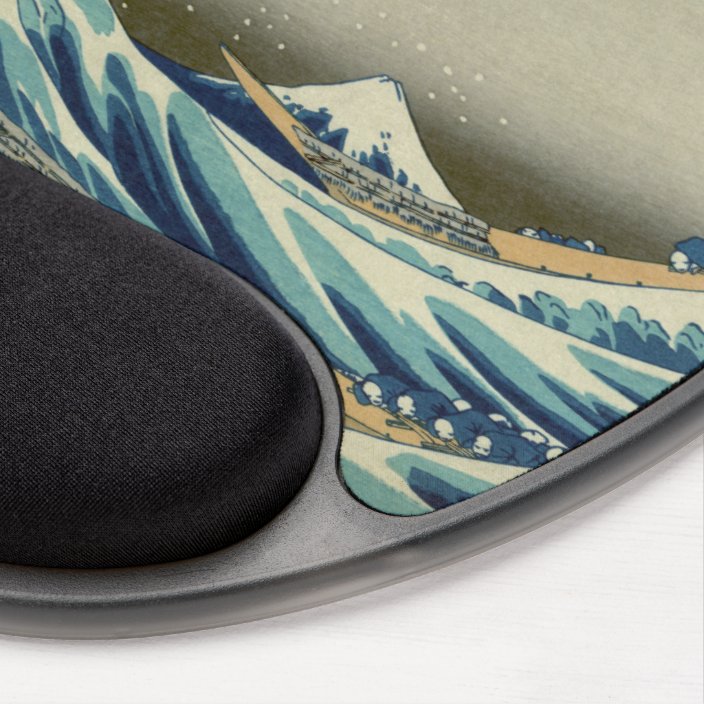 Japanese Great Wave off Kanagawa by Hokusai Gel Mouse Pad | Zazzle.com
