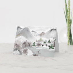 Japanese Haiku Art Greeting Card | Zazzle