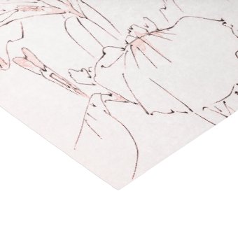 JAPANESE IRIS WOODBLOCK PRINT Tissue Paper | Zazzle