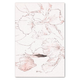 JAPANESE IRIS WOODBLOCK PRINT Tissue Paper | Zazzle