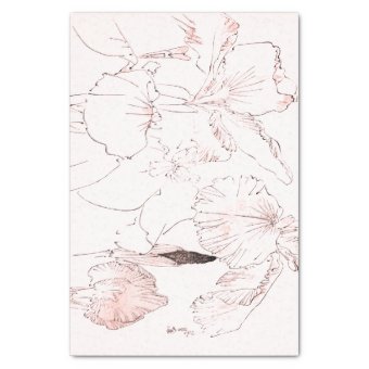 JAPANESE IRIS WOODBLOCK PRINT Tissue Paper | Zazzle