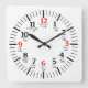 Japanese Kanji Characters Numerals Home Office Square Wall Clock | Zazzle