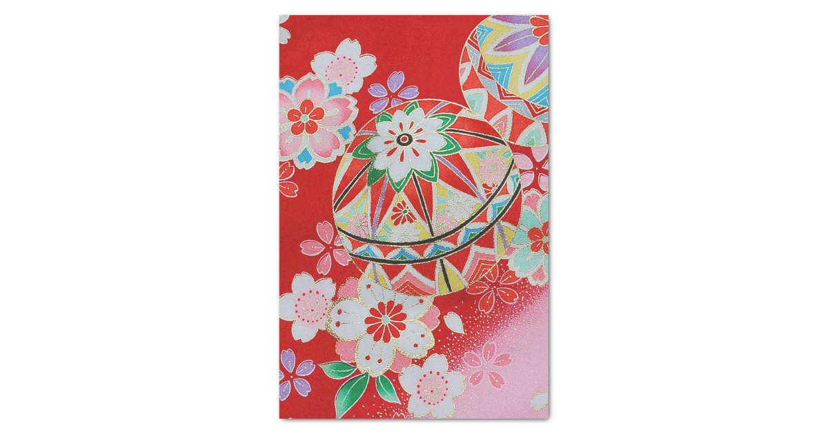 Japanese KIMONO Textile Tissue Paper | Zazzle