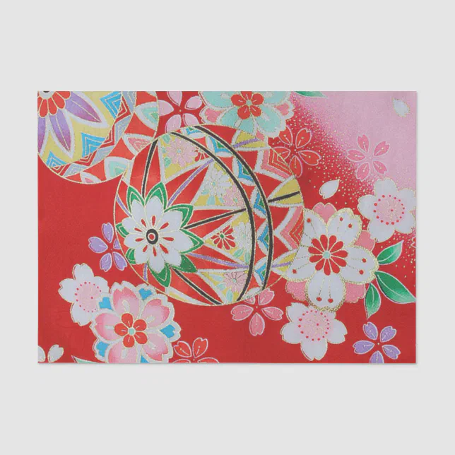 Japanese KIMONO Textile Tissue Paper | Zazzle