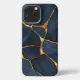Japanese Kintsugi Dark Blue iPhone Case | Zazzle