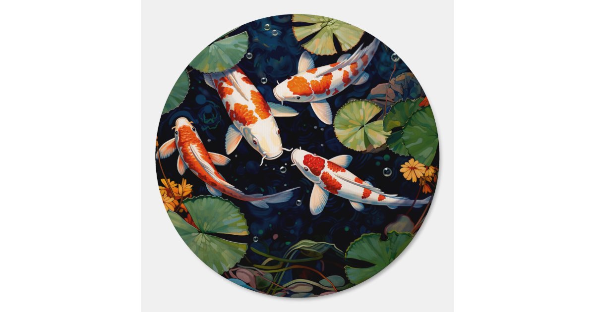 Japanese Koi fish pond Sign | Zazzle