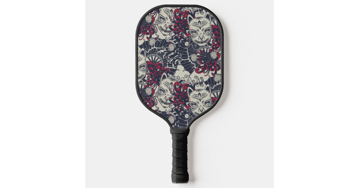 Japanese Masks Pickleball Paddle | Zazzle