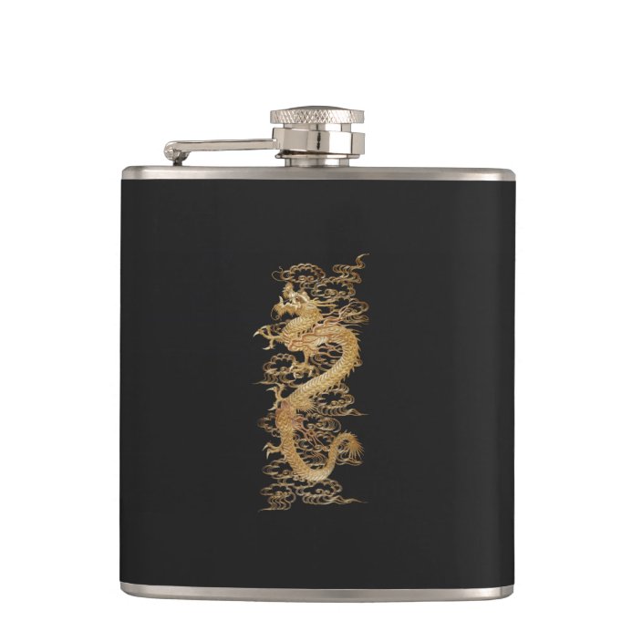 Japanese Meiji Gold Dragon Flask | Zazzle.com