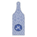 Japanese Nami Wave Pattern and Monogram Cutting Board | Zazzle