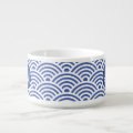 Japanese Nami Wave Pattern with Monogram Bowl | Zazzle